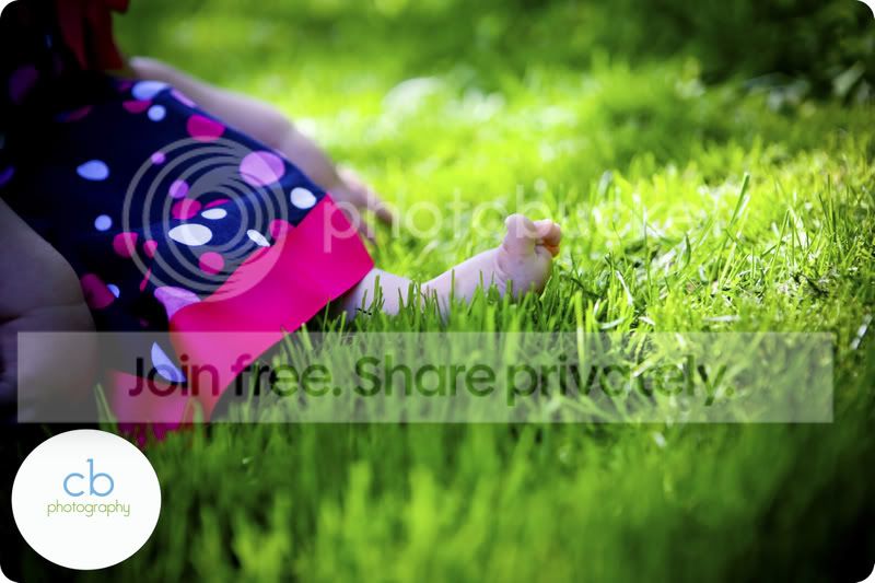 Spring green grass between her toes. | CaseyBower Photography