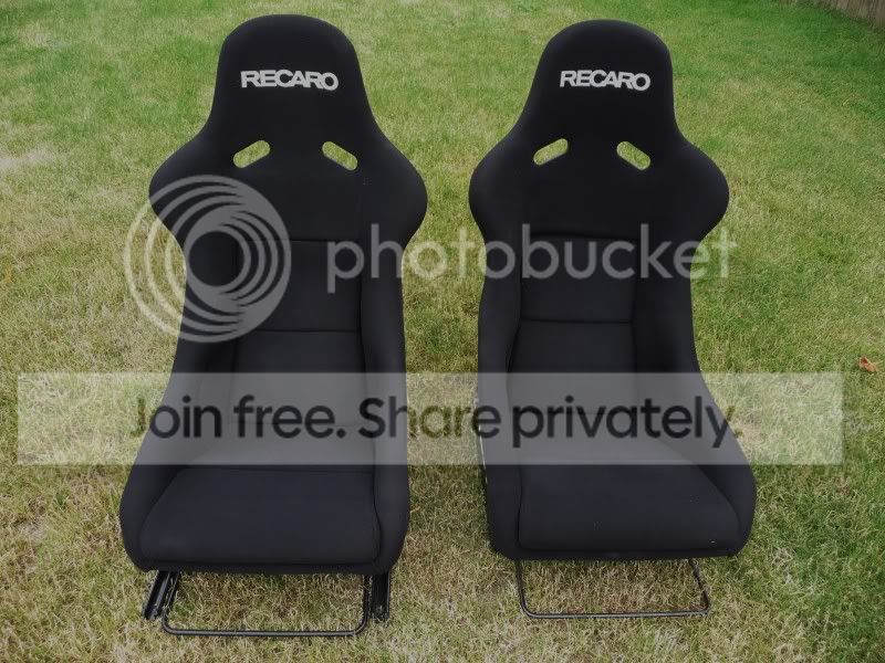 FS: Pair Black Cloth Recaro Pole Positions.